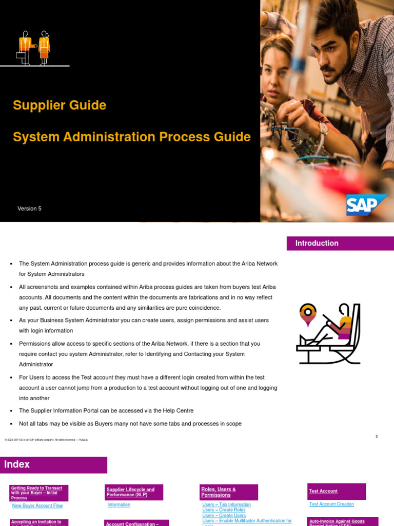 SAP Business Network Administration Process Guide | PDF | Invoice | Login
