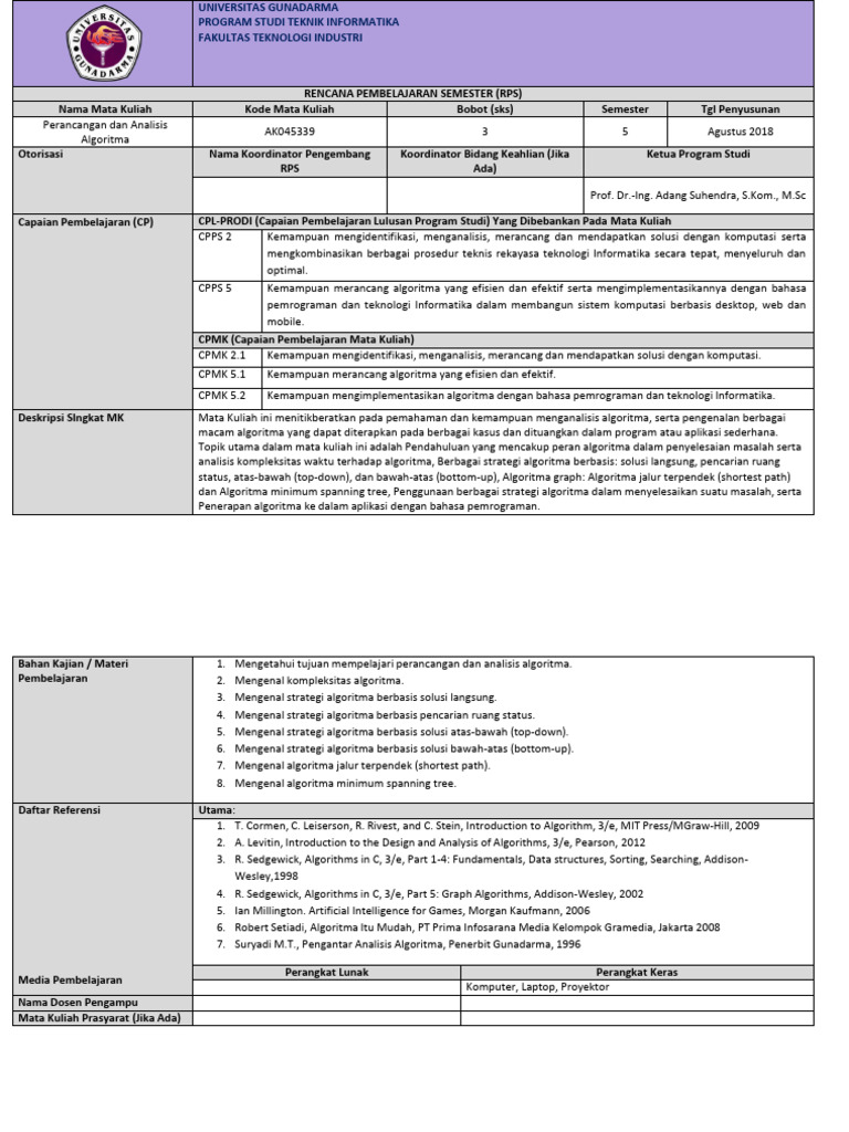 Perancangan Dan Analisis Algoritma Ak045339 | PDF | Komputer