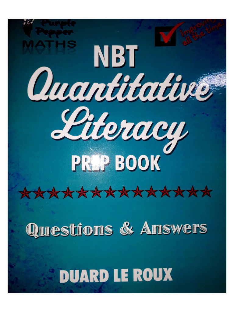 Quantitative Literacy NBT Preparation Book | PDF