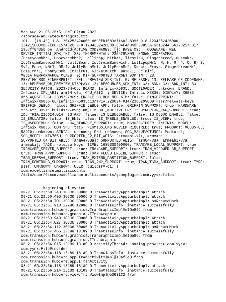 Logcat | PDF | Android (Operating System) | Google Play