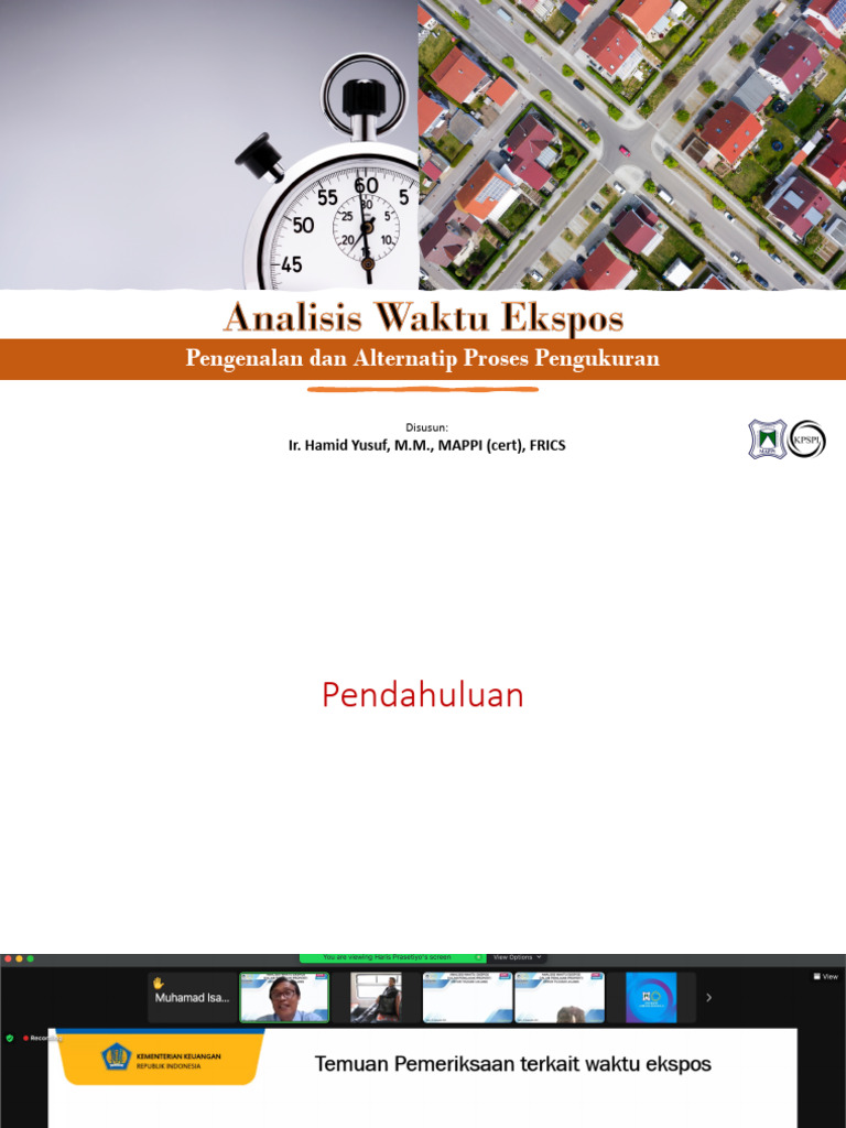 Pengenalan Dan Alternatip Proses Pengukuran: Ir. Hamid Yusuf, M.M., MAPPI (Cert), FRICS | PDF