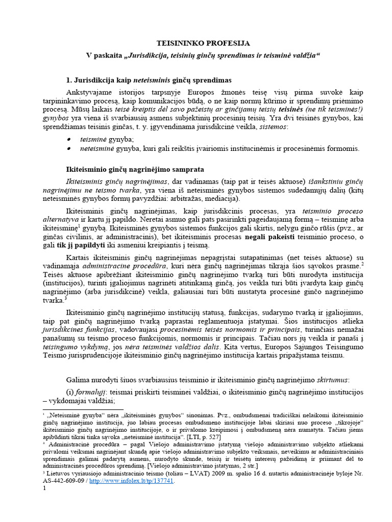 5 - Jurisdikcija Ir Teismine Valdzia - 2023 | PDF