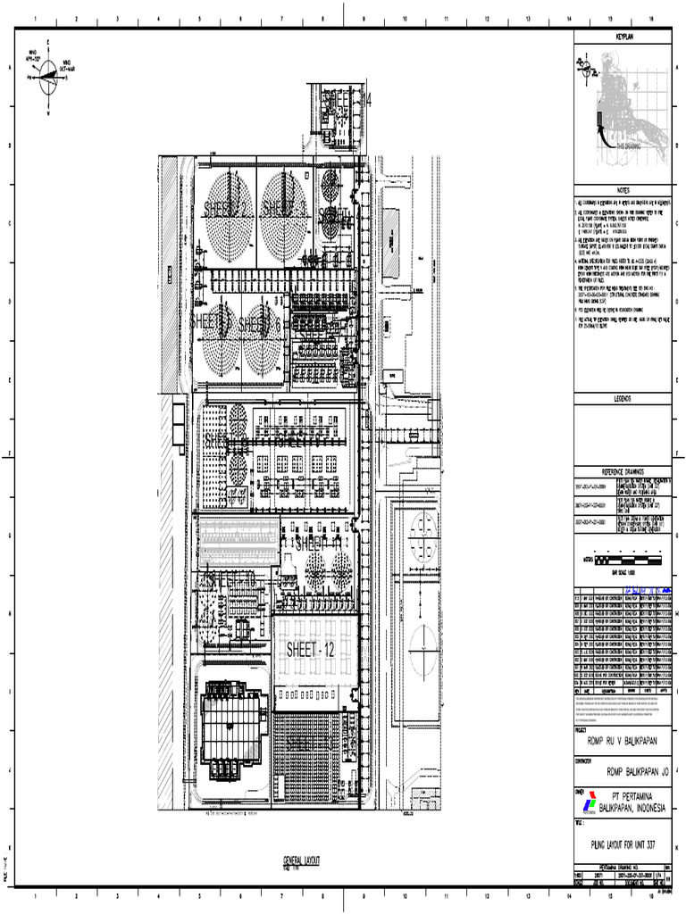 26071-203-CP-337-00001 - 010 (1-14) - Piling Layout For Unit 337 | PDF
