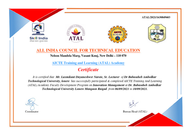 Atal FDP Nov 2023 | PDF | Art