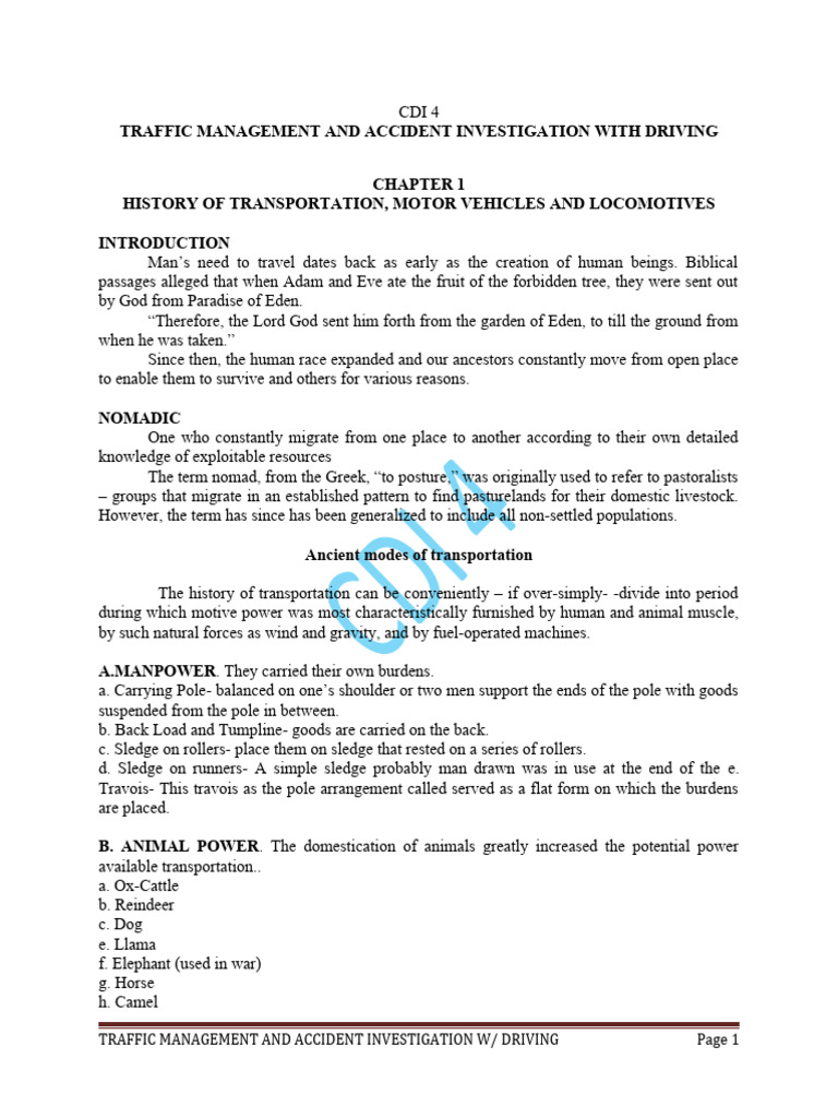 Traffic Management Notes | PDF | Traffic | Traffic Collision