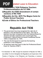 Republic Act No. 9293 | PDF | Teachers | Academic Degree