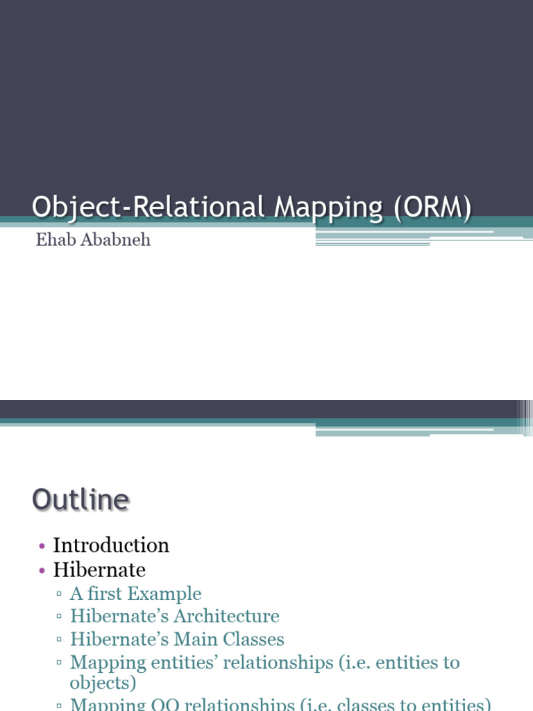Orm Ababneh | Download Free PDF | Class (Computer Programming) | Databases