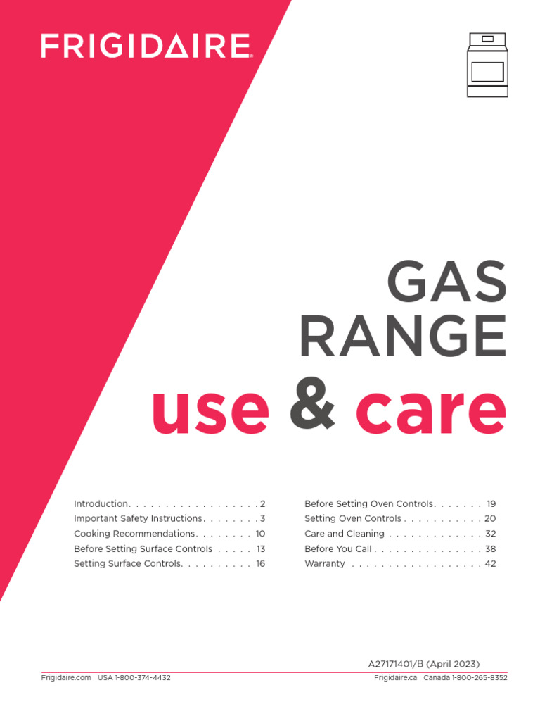 Use Care: GAS Range | PDF