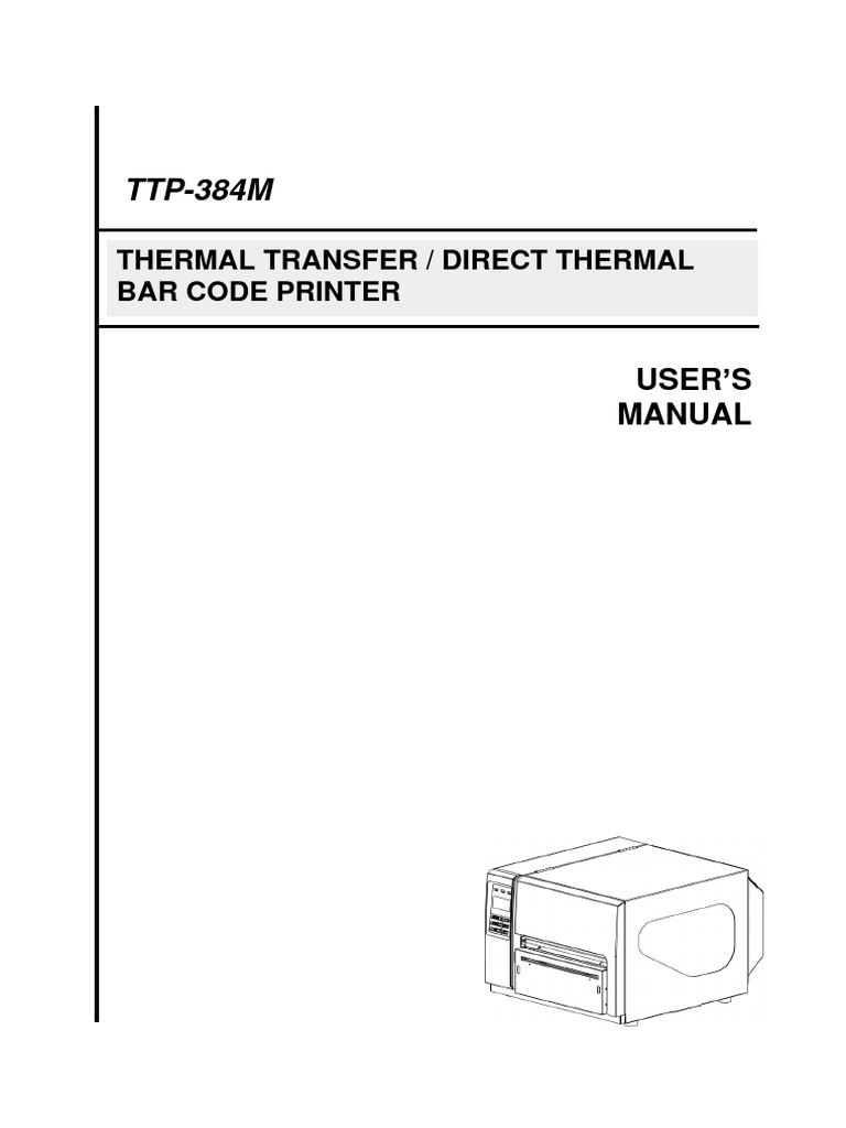 TSC User Manual E | PDF | Printer (Computing) | Computing