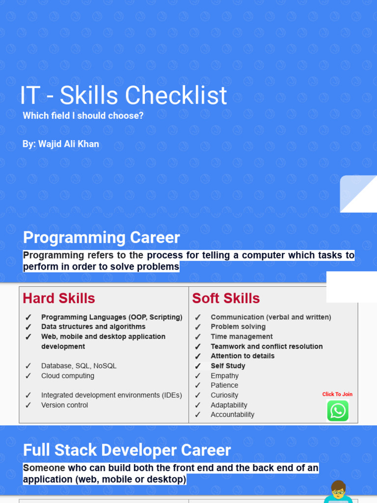 IT - Skills Checklist | PDF | Machine Learning | Cloud Computing