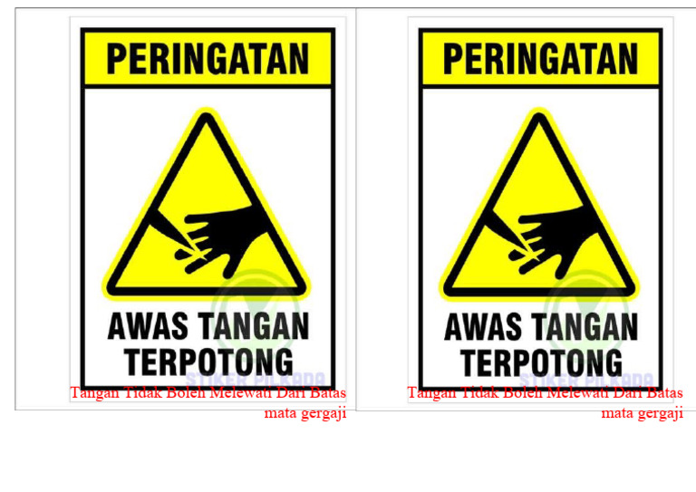 Rambu Awas Tangan Terpotong | PDF