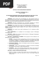 Barangay Ordinance Template | PDF