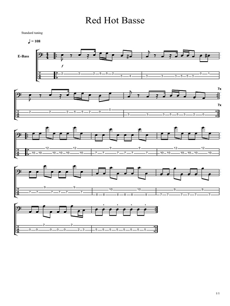 Red Hot Basse | PDF