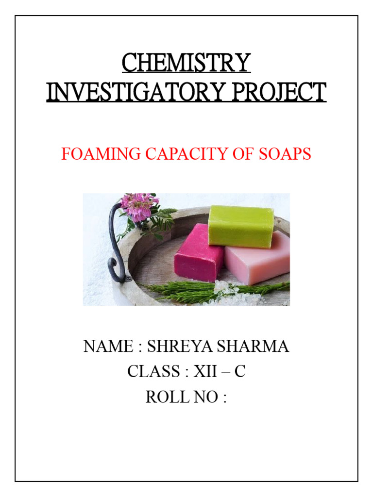 Chemistry Investigatory Project | PDF | Science & Mathematics