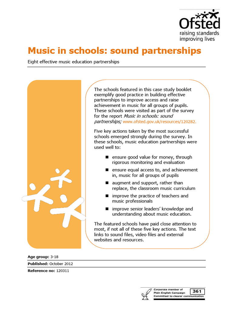 Music in Schools Sound Partnerships Case Study Booklet | PDF | Language ...
