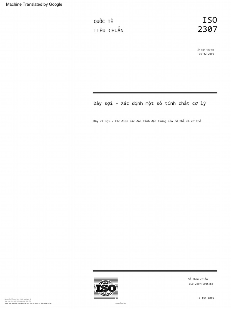 TS en Iso 2307 | PDF