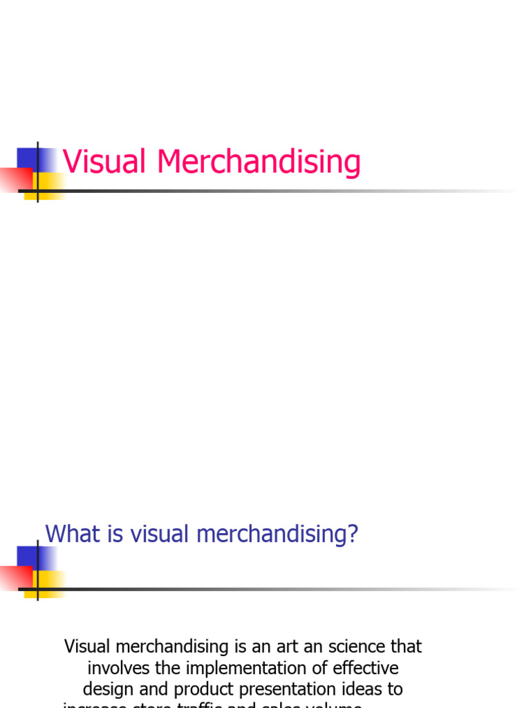 Visual Merchandising | PDF | Merchandising | Retail