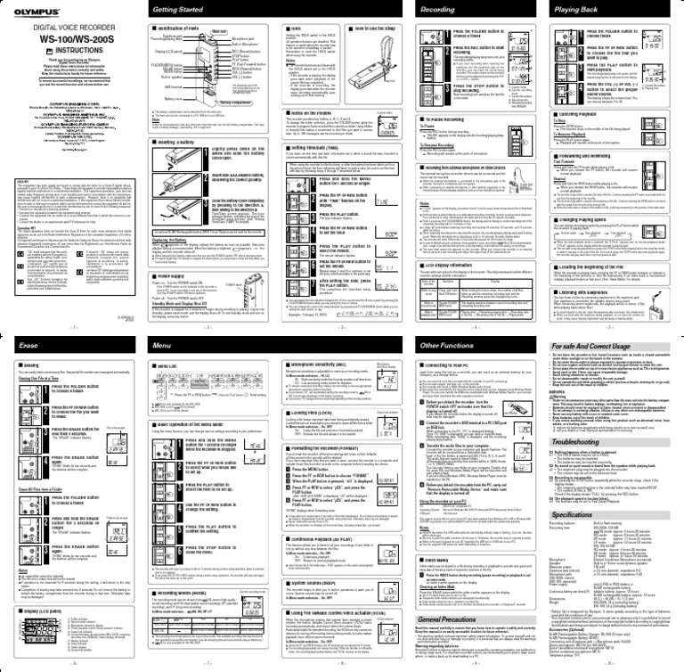 WS-100 WS-200S Instructions EN | PDF | Electromagnetic Interference | Radio
