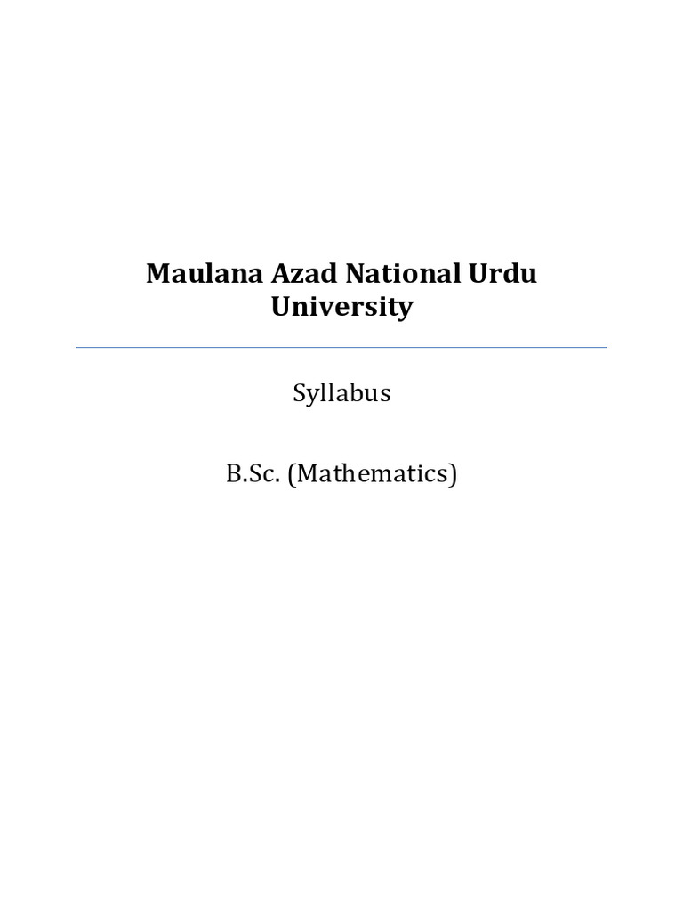 B Sc-Mathematics | PDF | Probability Distribution | Equations