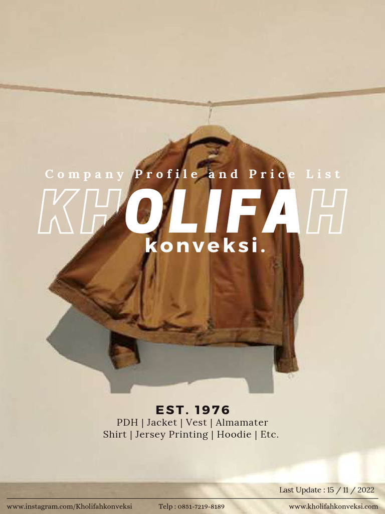 New Katalog Kholifah Konveksi | PDF | Textiles | Clothing