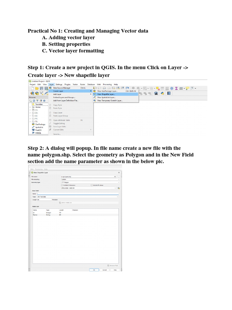 Practical No 1 (GIS) | PDF