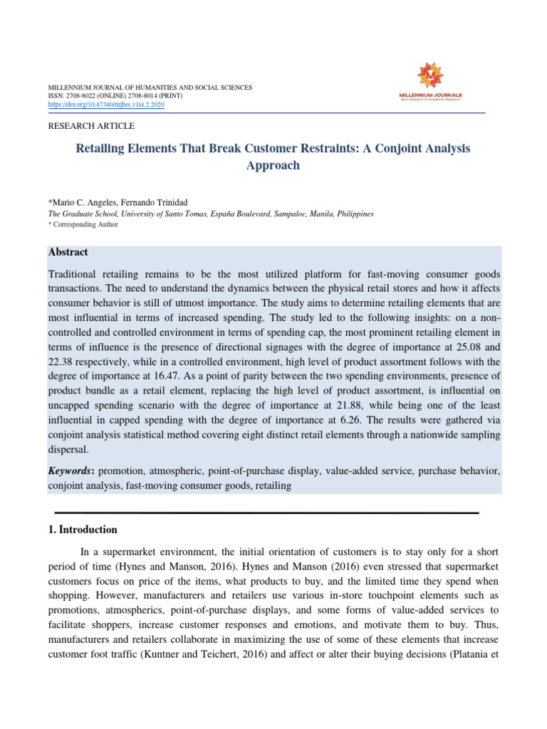 Retailing Elements That Break Customer Restraints | PDF | Retail ...