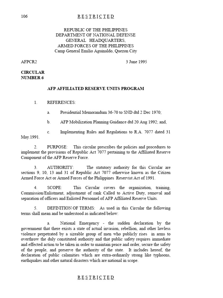 Cir 6 - 3 Jun 95 AFPARU | PDF | Military Justice | Military