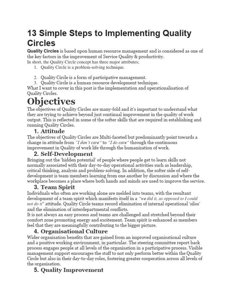 QC Circle and Problem Solving | Download Free PDF | Decision Making ...