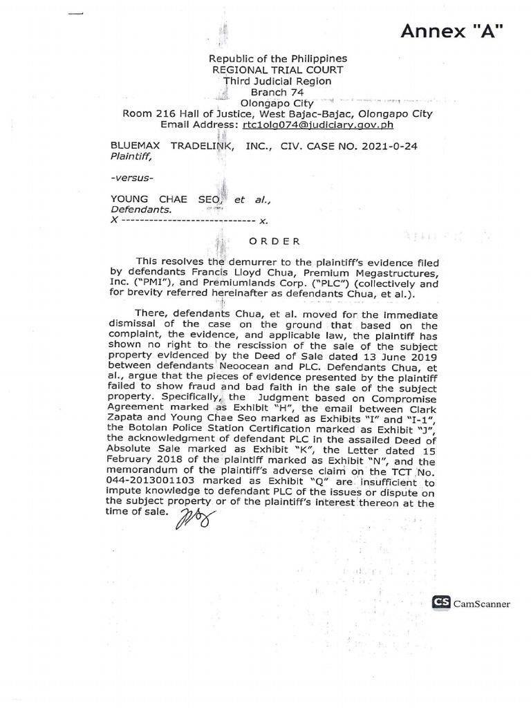 Assailed RTC Orders | PDF