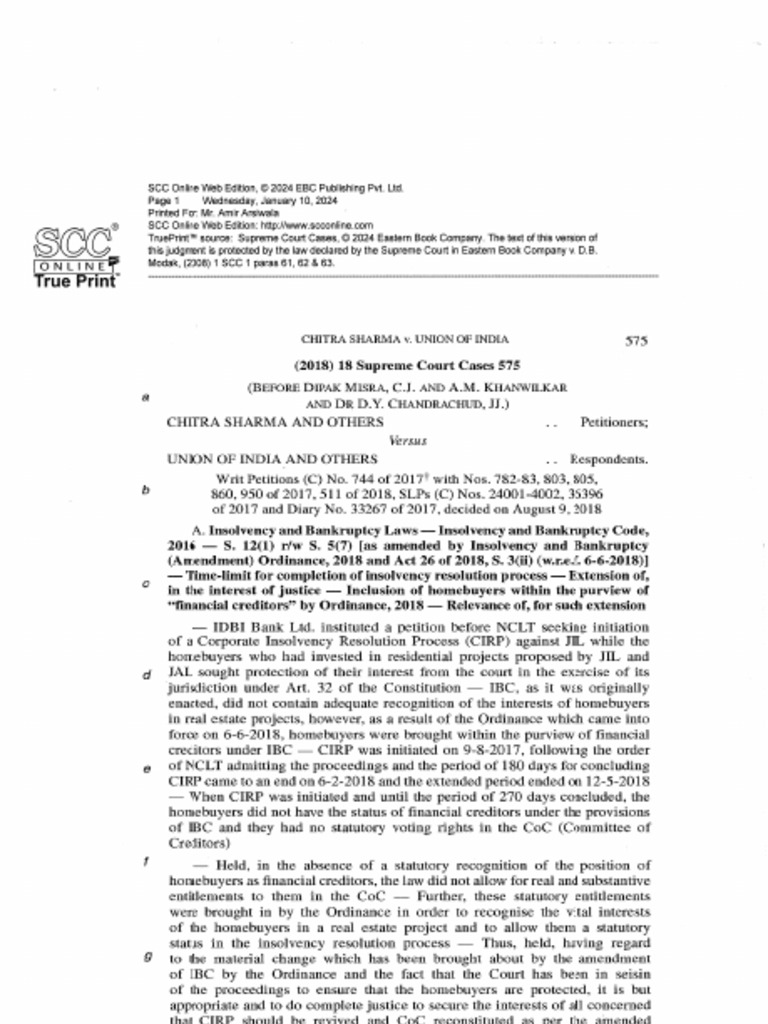 SC - Chitra Sharma V. UOI | PDF