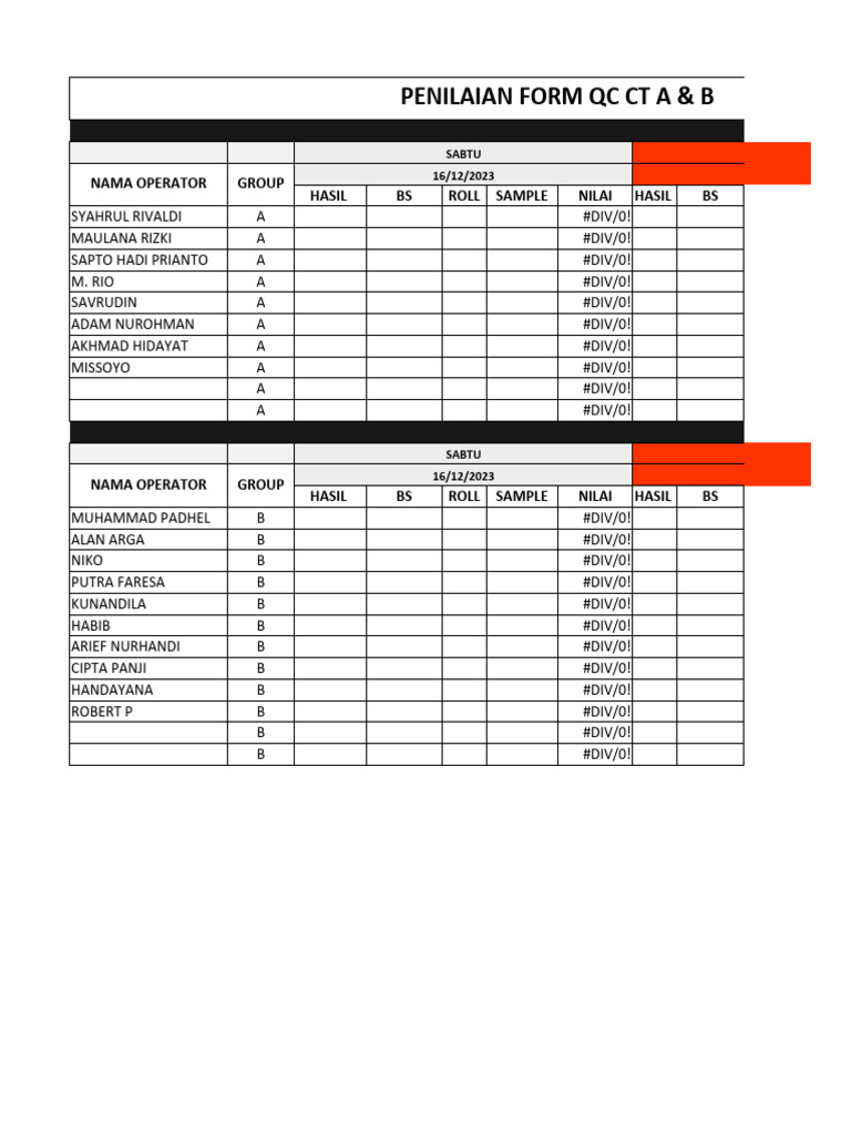 QC Form Evaluation Summary | PDF