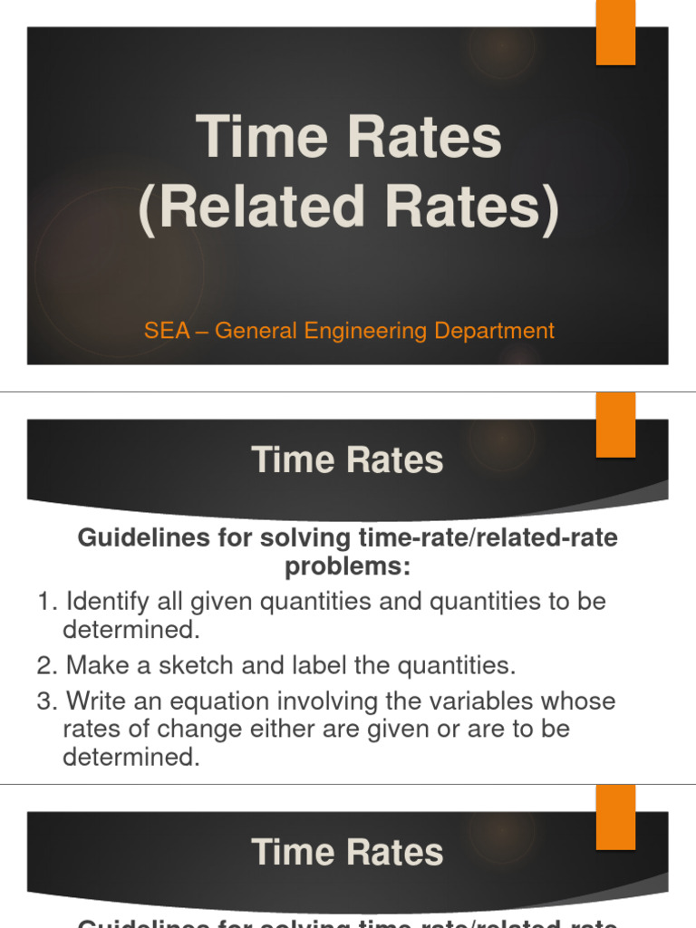 Time Rates | Download Free PDF | Mathematical Objects | Elementary ...