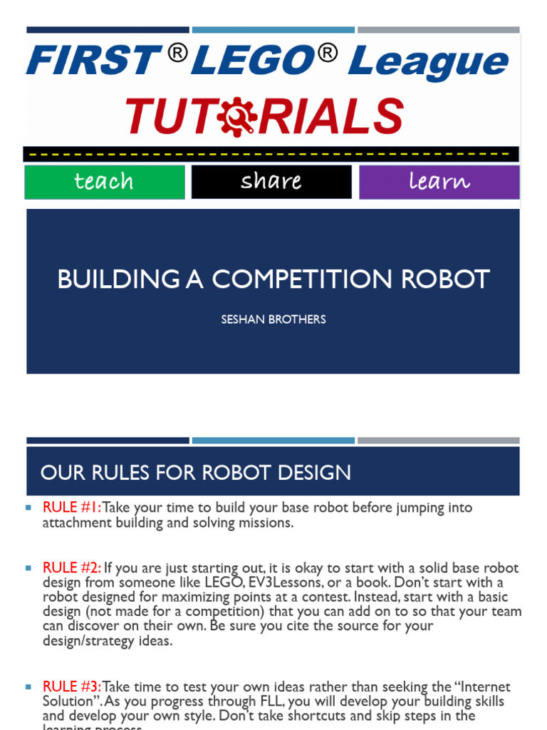 FLLRobot | PDF