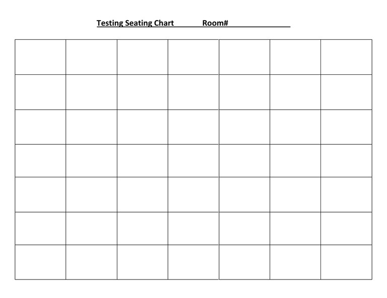 Testing Seating Chart | PDF
