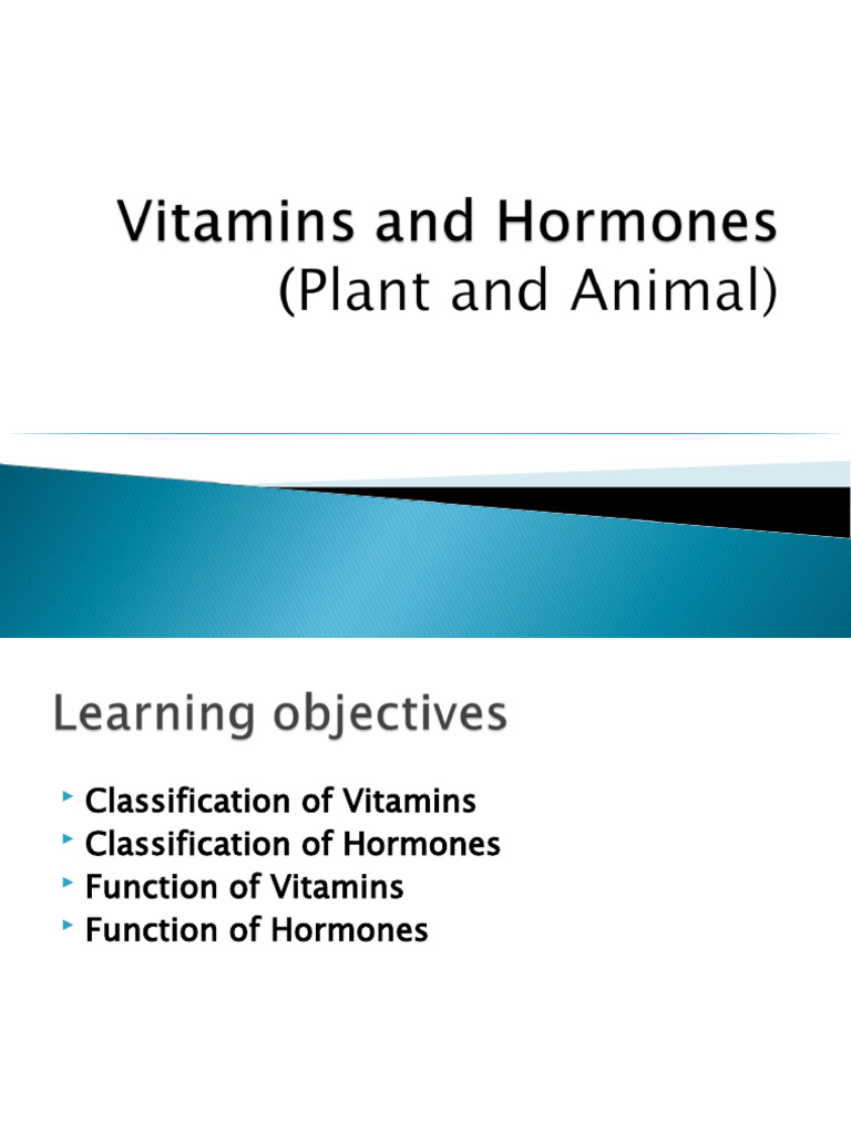 Chapter 14. Vitamins and Hormones | PDF