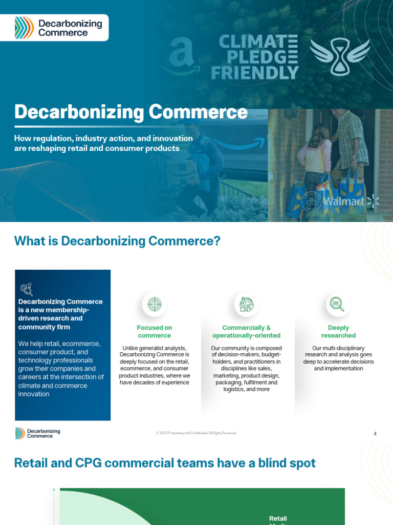 Decarbonizing Commerce in Retail & CPG | PDF | Climate Change Mitigation | Retail