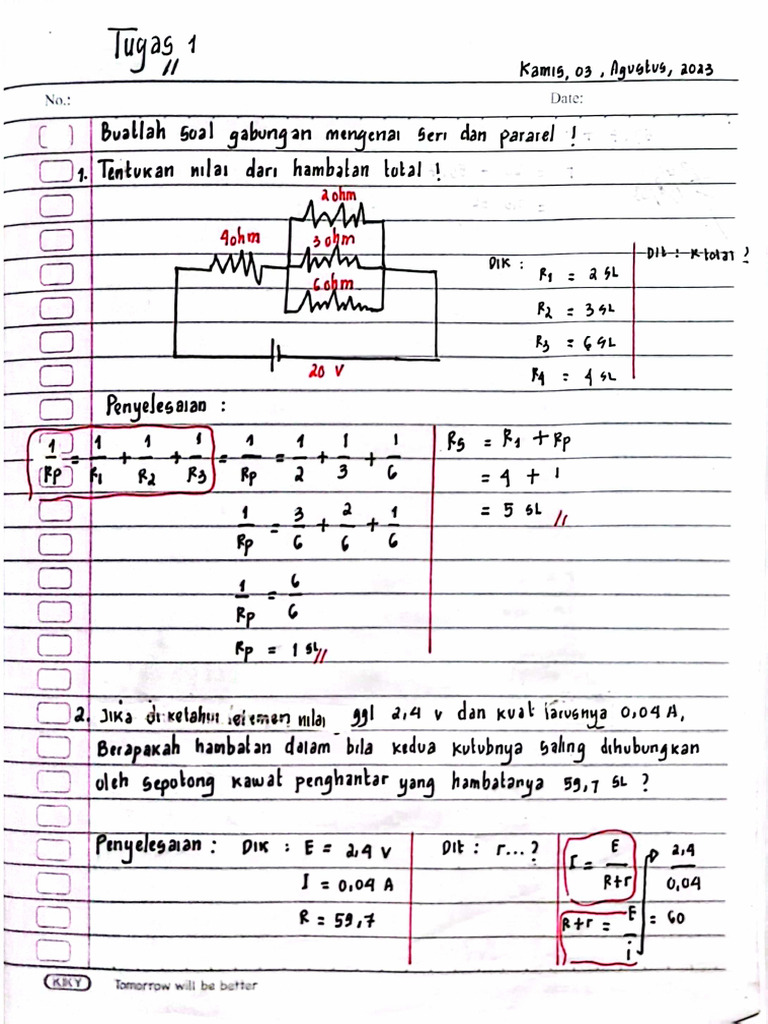 Tugas 1 (3 Agustus 2023) | PDF