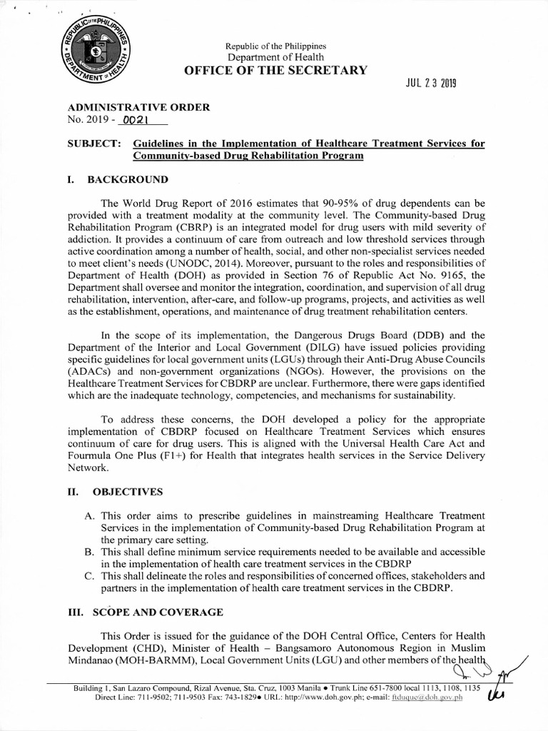 ANNEX_E_-_DOH_AO_2019-0021 | PDF