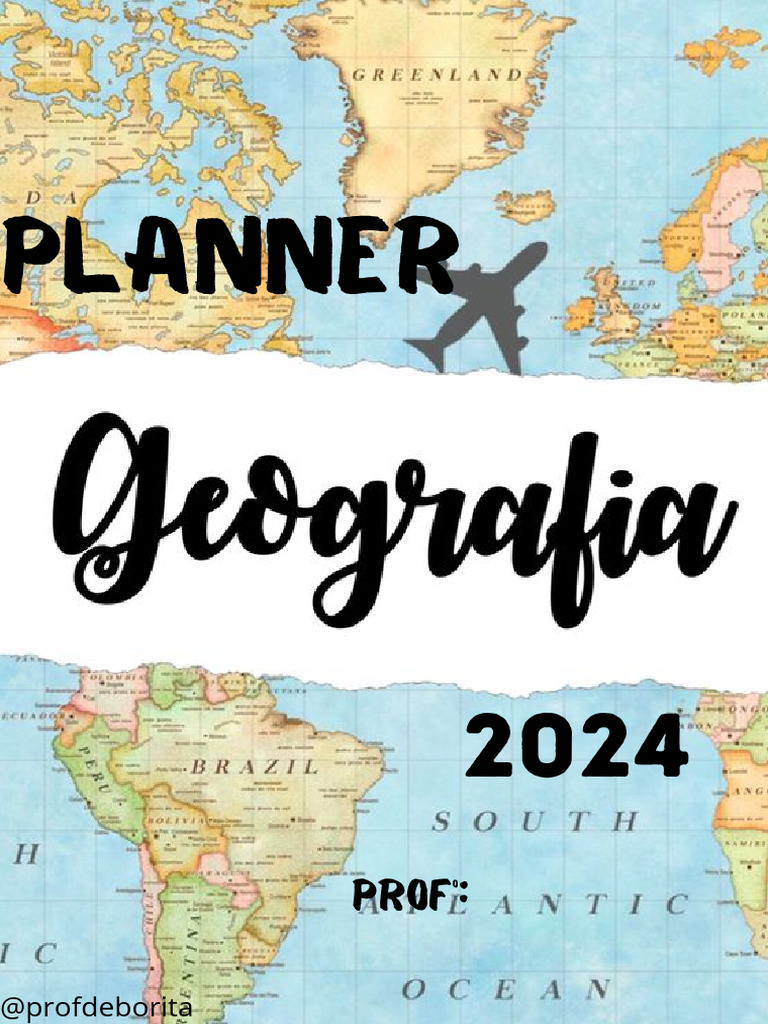 Planner Do Prô de Geografia - Prô Deborita | PDF