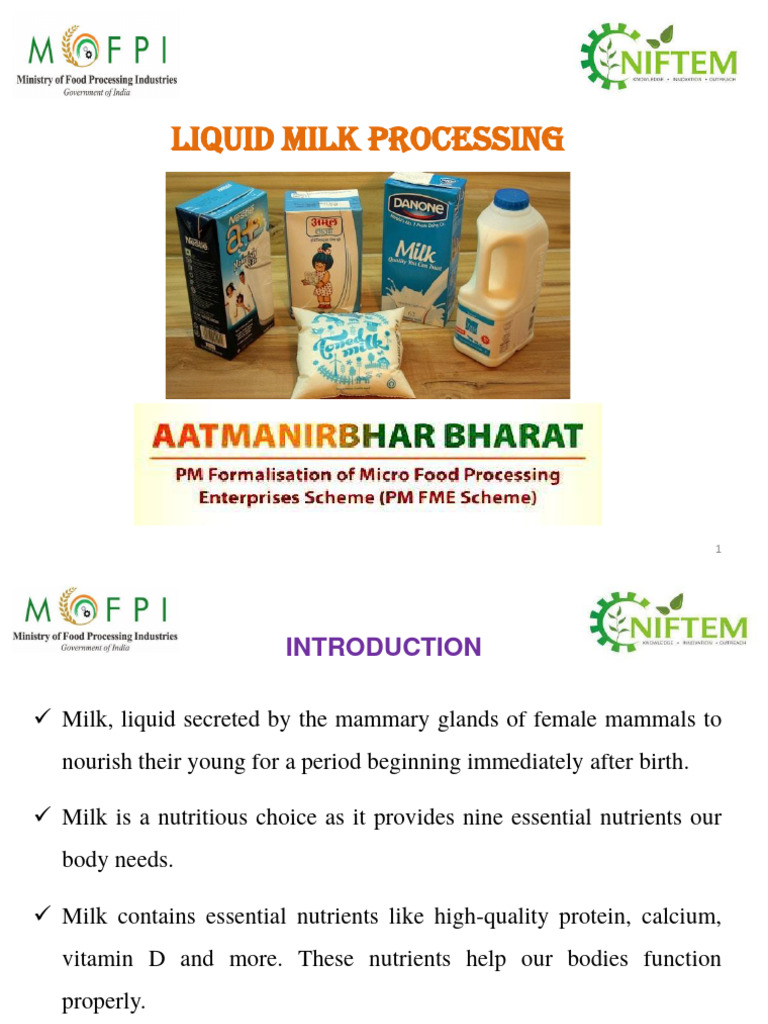 Liquid Milk Processing | PDF