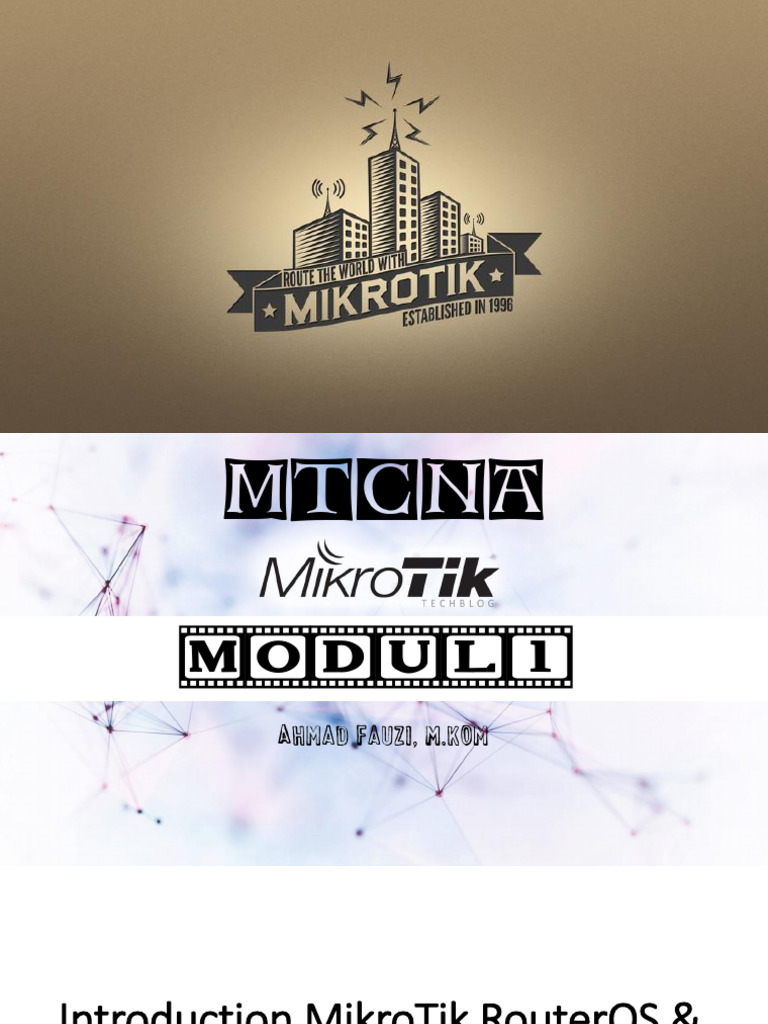 Module 1 Introduction Mikrotik Dan IP | PDF