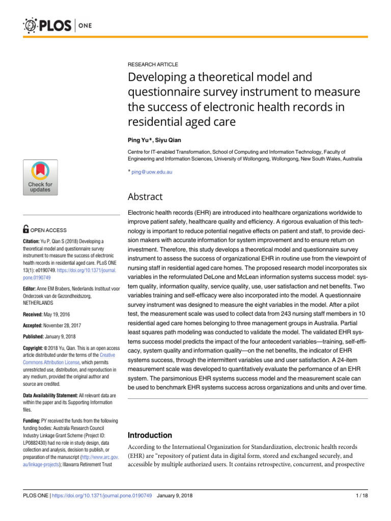 Developing A Theoretical Model and | PDF | Structural Equation Modeling ...