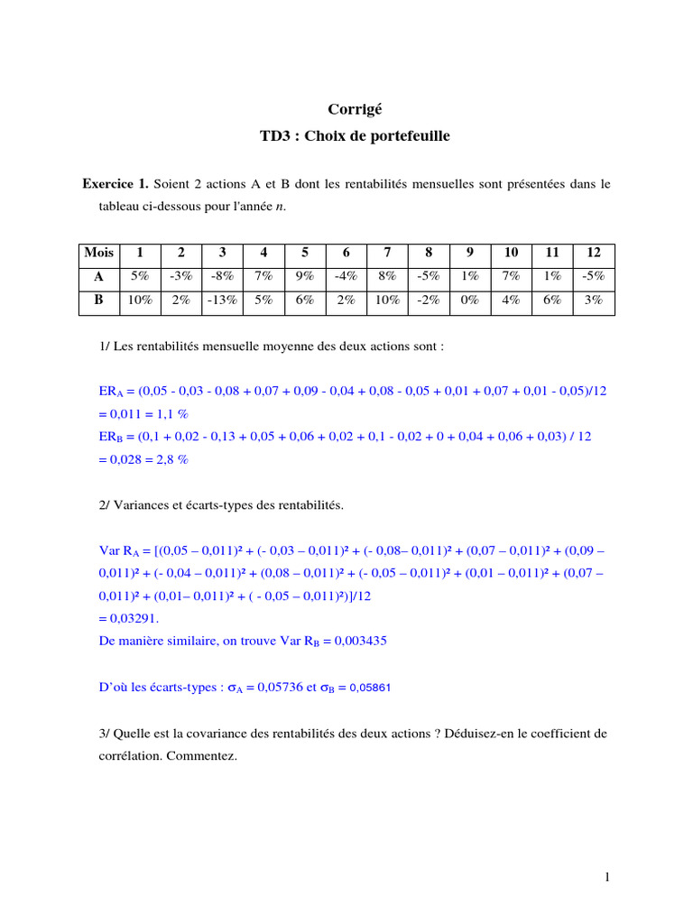 Correction TD3 | PDF | Théorie statistique | Probabilité