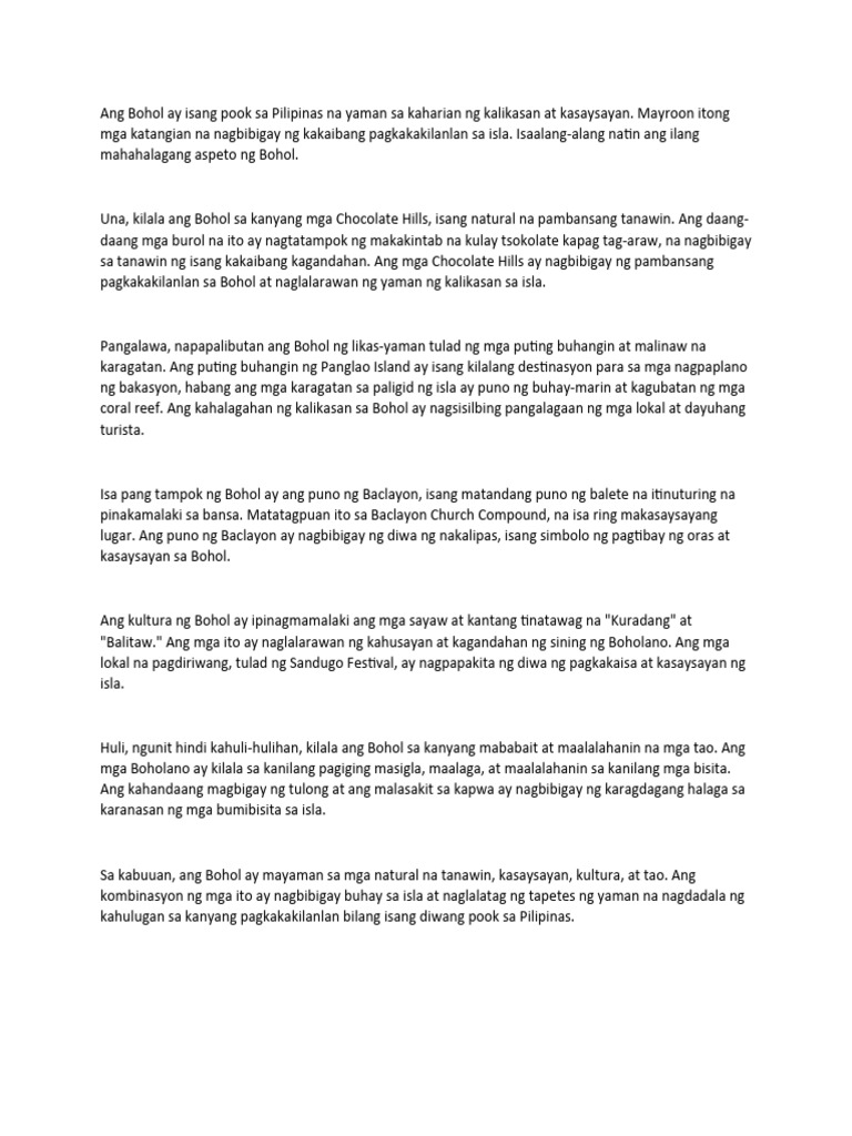 Bohol | PDF