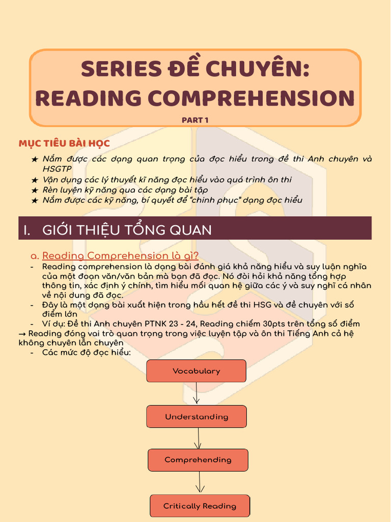 (2SG GEN 4) Series Để Chuyên - Reading Comprehension | PDF