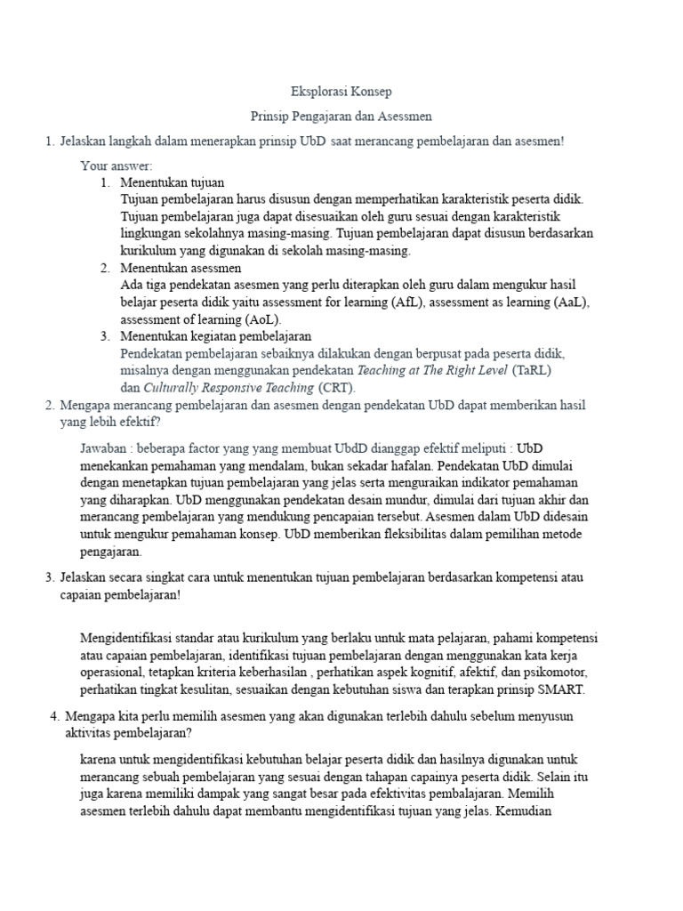 Strategi Efektif UbD dalam Pembelajaran | PDF | Karier & Perkembangan | Pengembangan Diri