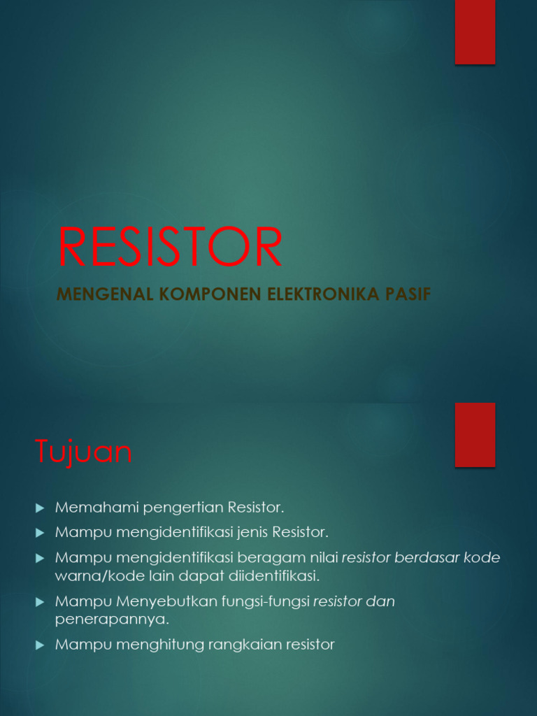 Resistor Materi | PDF