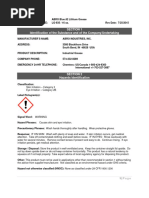 Cee Bee Super Bee 210 MSDS | PDF | Dangerous Goods | Waste Management