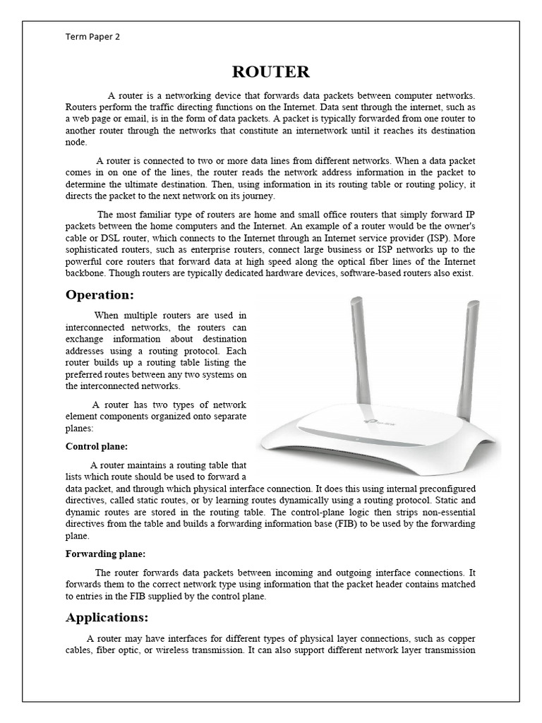 3 Router Pdf Router Computing Computer Network