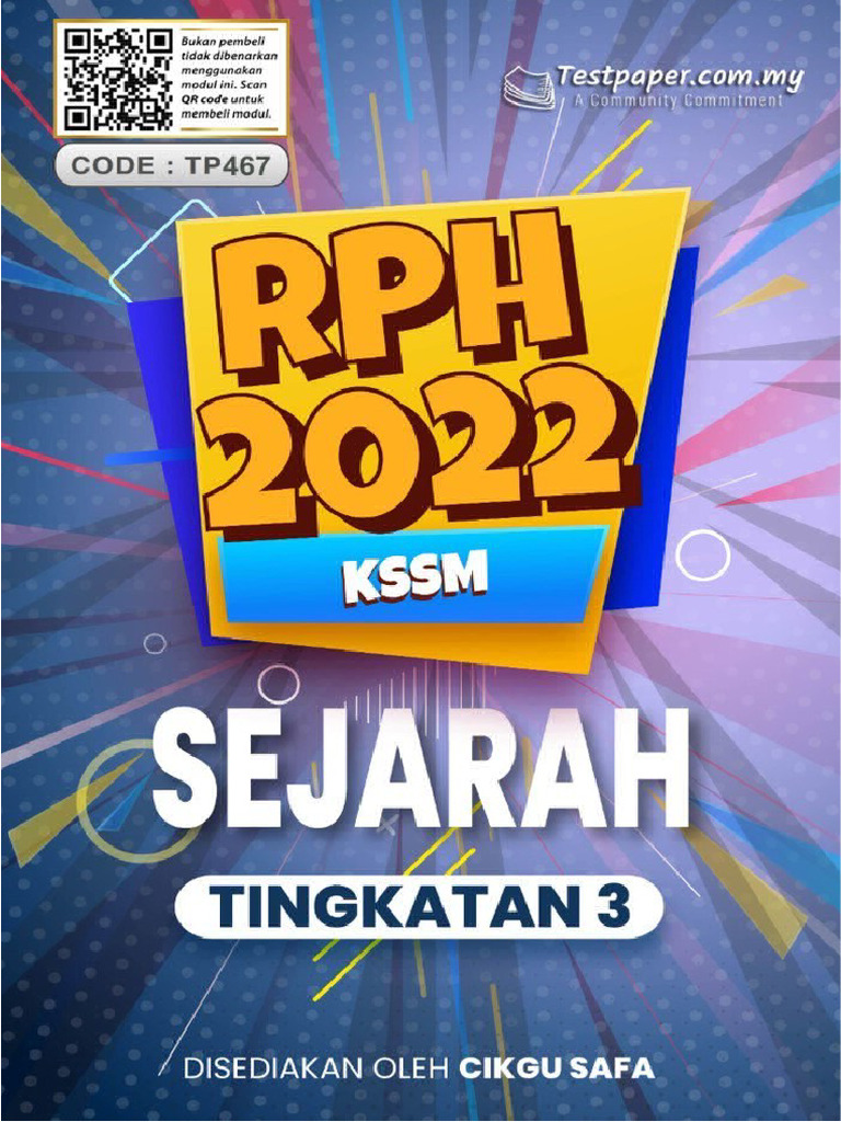 RPH 2022 - Sejarah Tingkatan 3 KSSM Bonus RPH Sivik1 | PDF